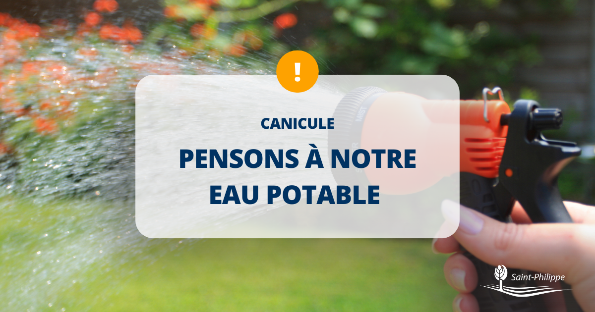 Préservons notre eau potable pendant la chaleur extrême | Ville de ...